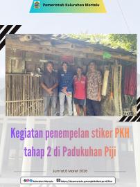 Kegiatan Penempelan Stiker PKH Tahap 2 di Padukuhan Piji